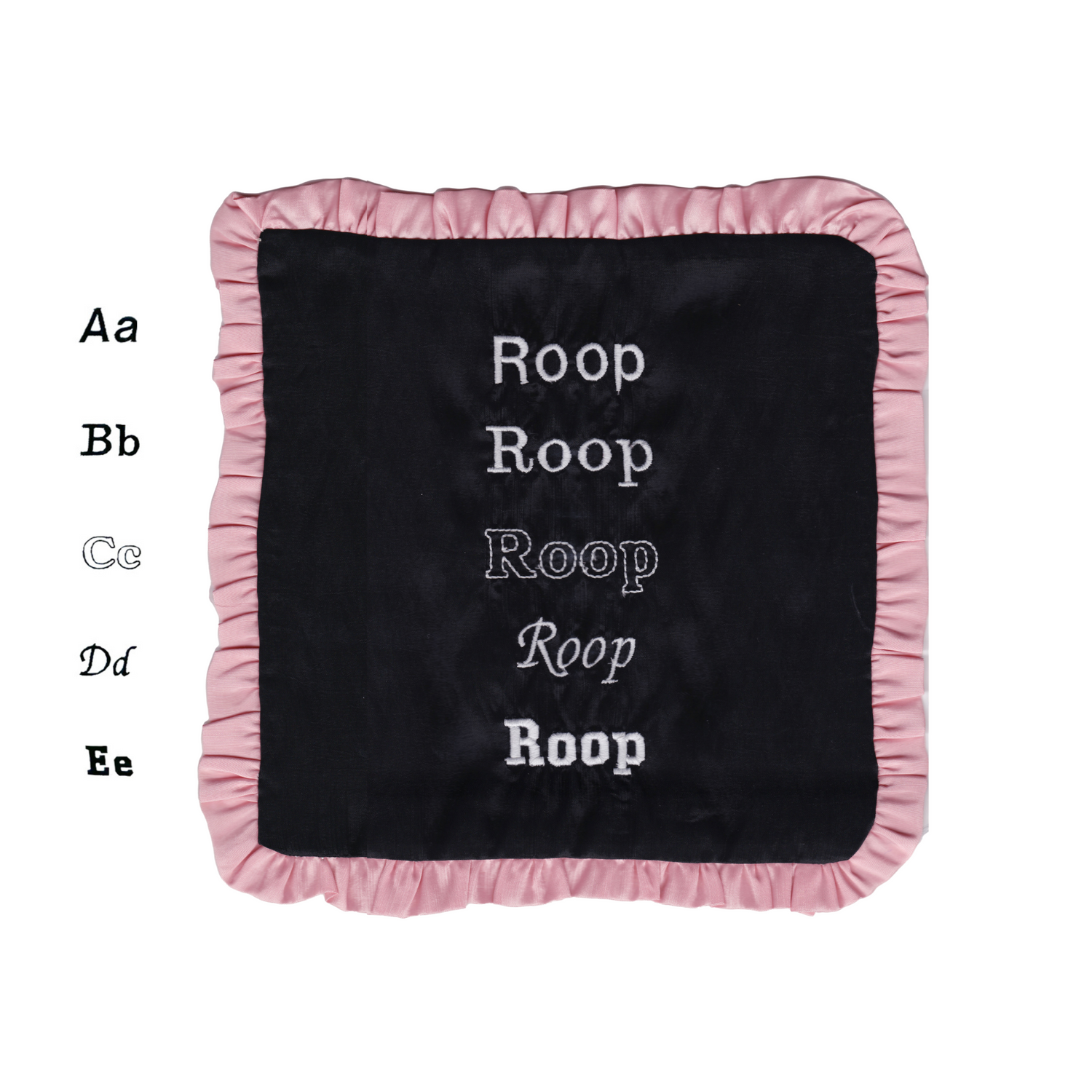 Maddy bow scrunchie in black satin – ROOP